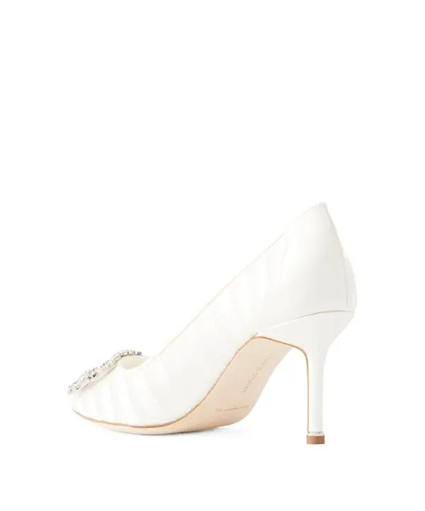 Manolo Blahnik Crystal Embellished Stiletto Pumps