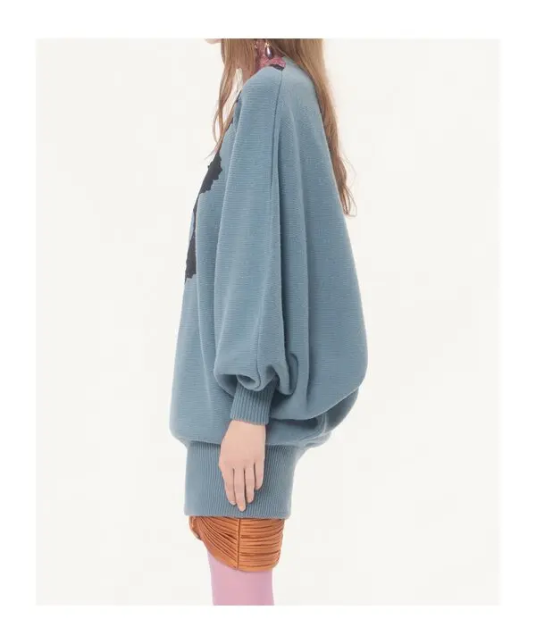 Valentino Garavani Long Sleeve Knitwear With Lace Accents