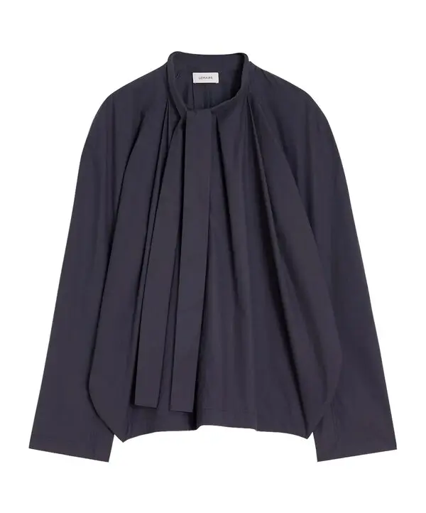 LEMAIRE Bow Tie Shirt - Black