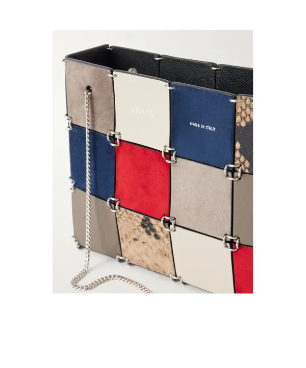 Khaite Patchwork Suede Shoulder Bag