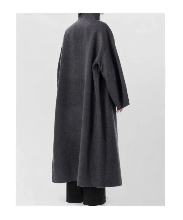 THE FRANKIE SHOP Leroy Funnel Neck Wool Coat