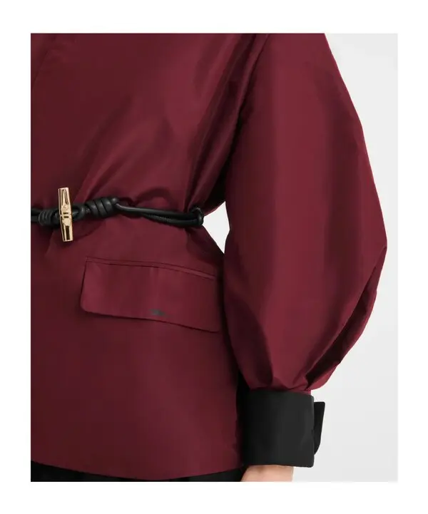 Longchamp Kimono Jacket With Swan Collar
