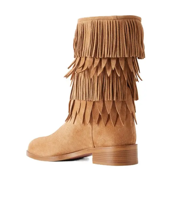 AQUAZZURA Fringed Suede Boots