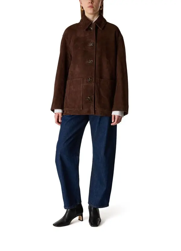 Soeur Solid Color Leather Jacket