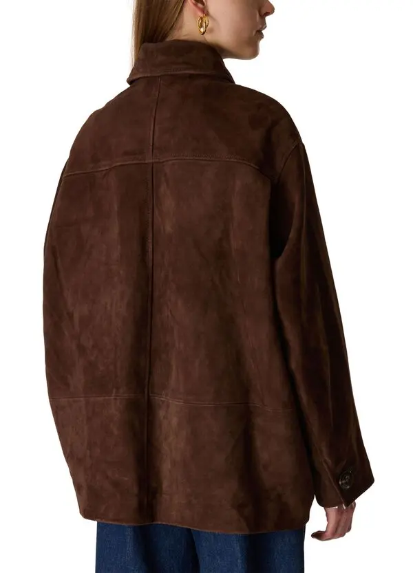 Soeur Solid Color Leather Jacket