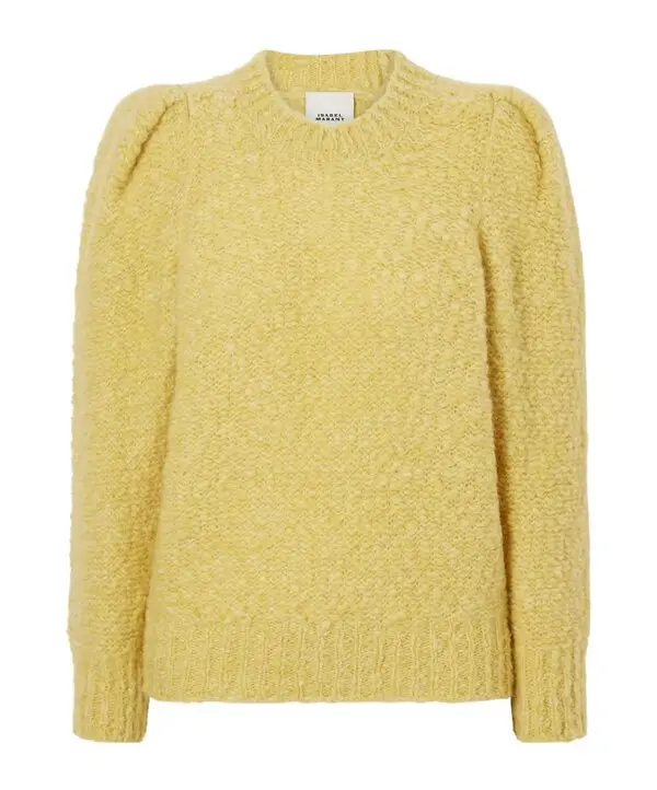 Isabel Marant Étoile Emma Gathered Wool-blend Bouclé Sweater - Nude
