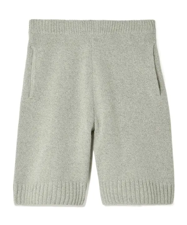 Auralee Mélange Cashmere And Silk-blend Shorts