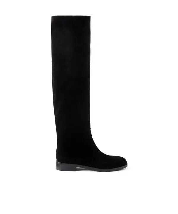 GIANVITO ROSSI Suede Over-the-knee Boots - Black