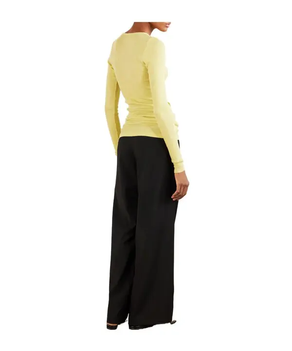 Auralee Ribbed-knit Cotton T-shirt