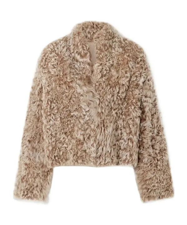 ARMA Mooney Shearling Jacket - Nude