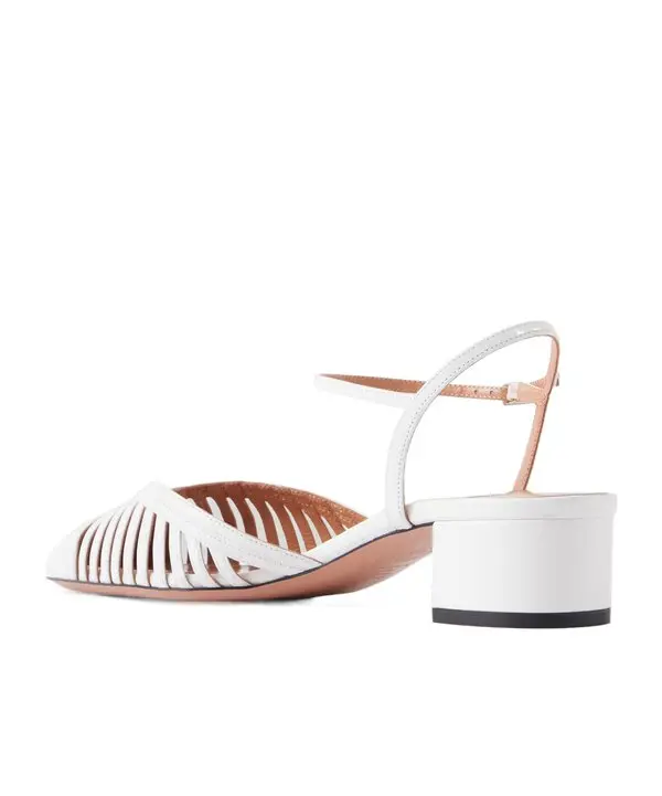 AQUAZZURA Solid Leather Sandals