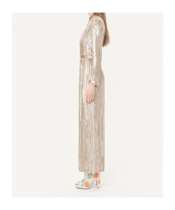 Valentino Garavani Embroidered Chiffon Dress