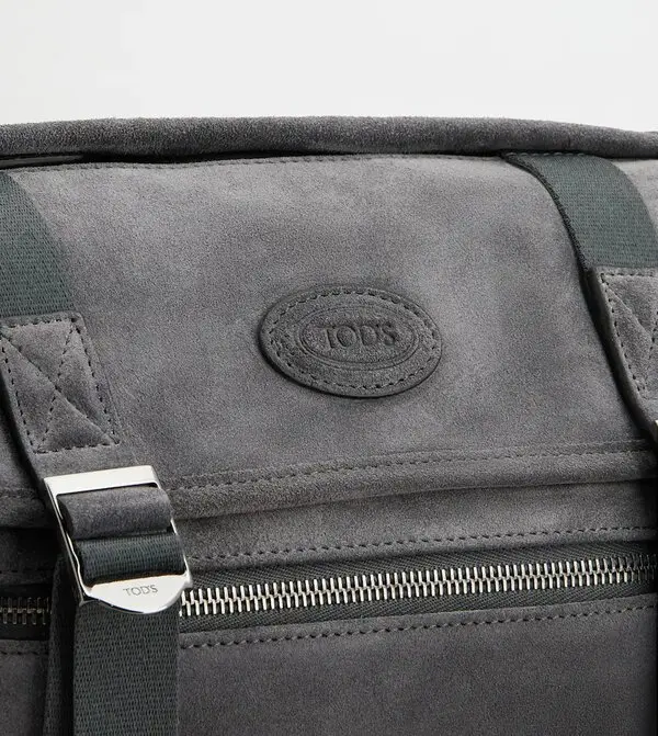 TOD'S Small Suede Shoulder Bag - Black