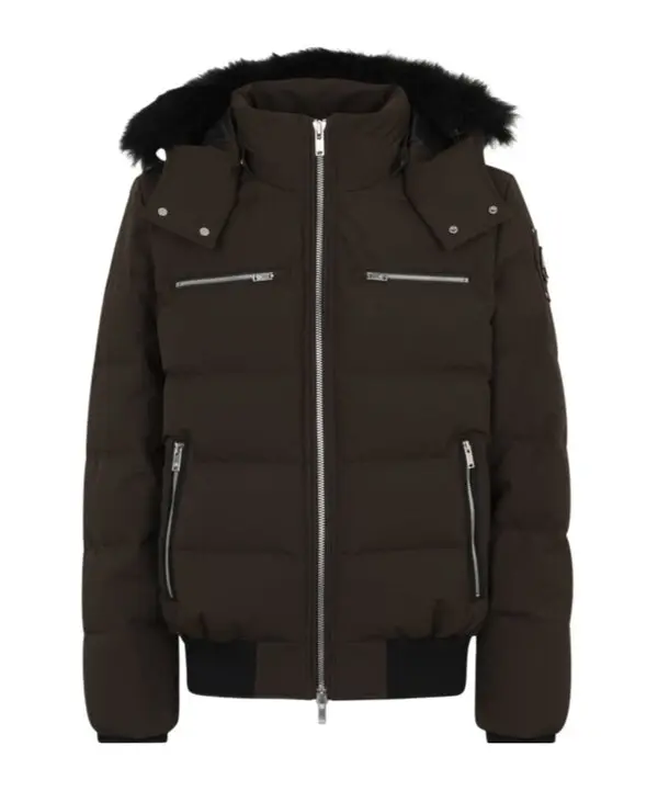 Moose Knuckles Long-sleeved Down Jacket - Brown