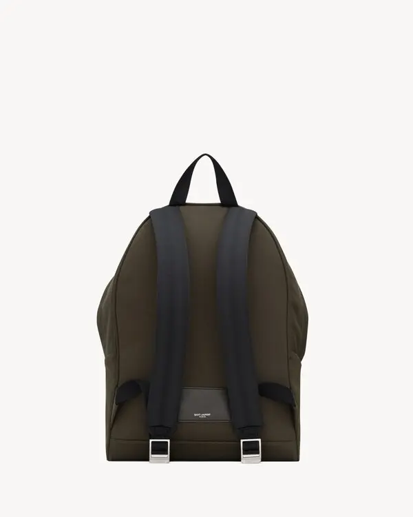 Saint Laurent City Backpack In Cotton Canvas