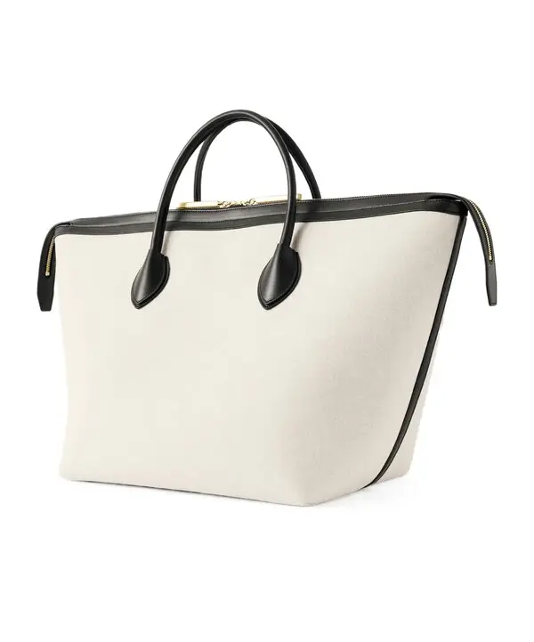 Khaite Canvas Tote Bag - White