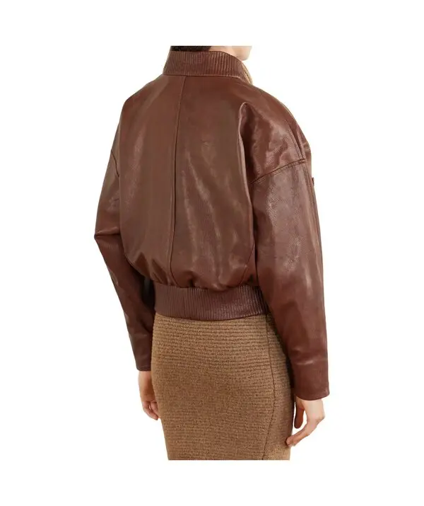Magda Butrym Cropped Leather Jacket