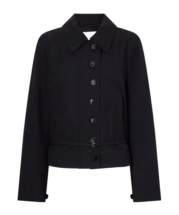 Dries Van Noten Cropped Jacket With Belt