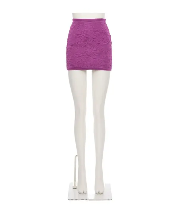 Valentino Garavani Patterned Side-zip Skirt