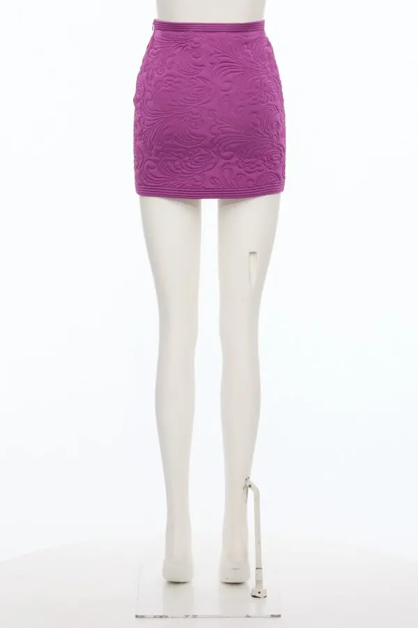 Valentino Garavani Patterned Side-zip Skirt