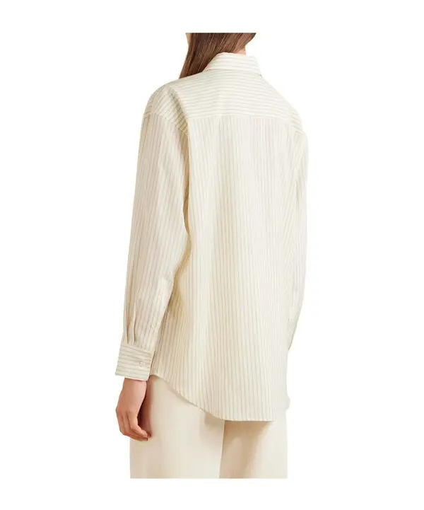 Auralee Striped Wool Shirt