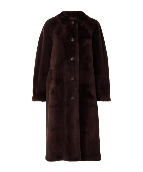 YVES SALOMON Shearling Coat - Black