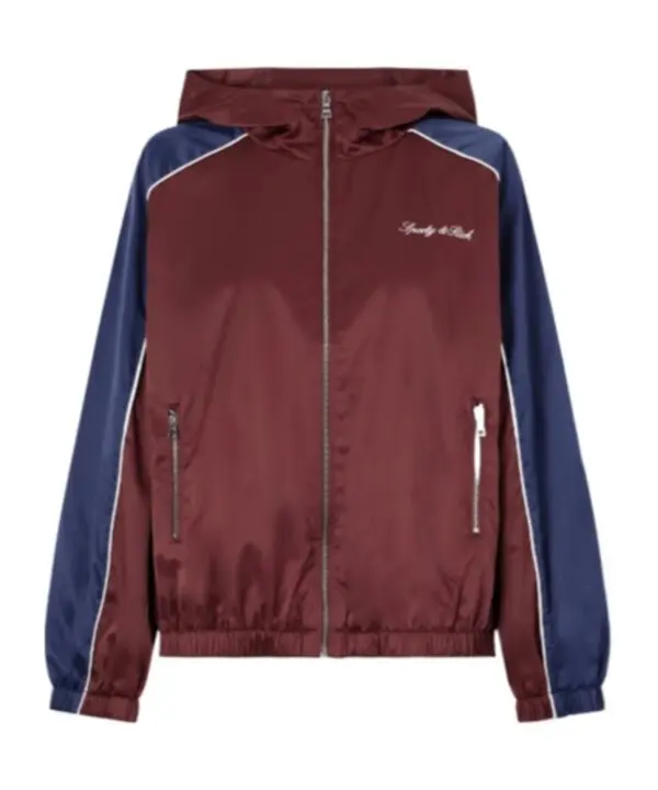 SPORTY  RICH Sporty & Rich Logo Embroidered Shell Jacket