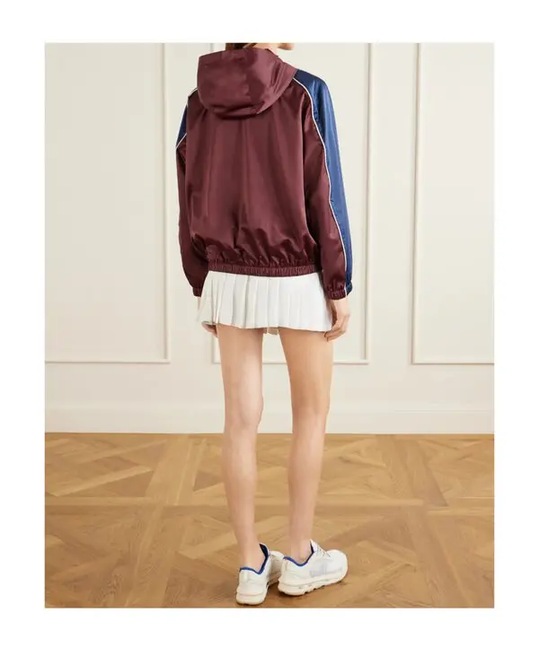 SPORTY  RICH Sporty & Rich Logo Embroidered Shell Jacket