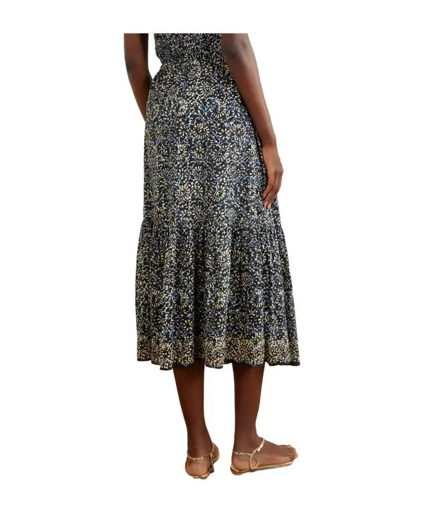 Ulla Johnson Olina Printed Cotton-blend Midi Skirt