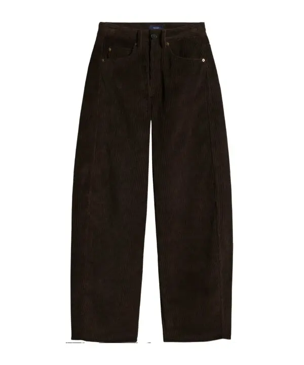 Soeur Flared Casual Trousers - Brown