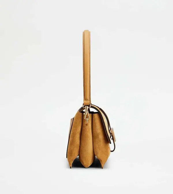 TOD'S T Timeless Flap Bag In Suede Mini