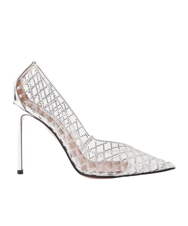 AQUAZZURA Stiletto Pointed Toe High Heels - White