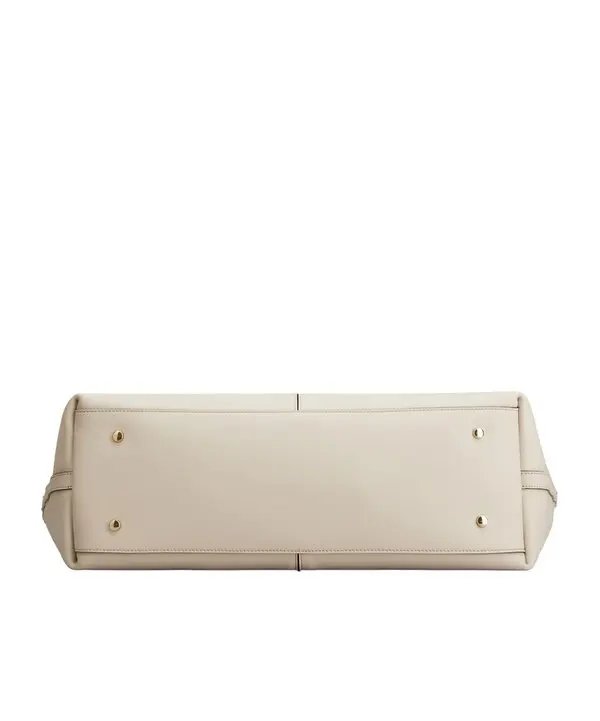 TOD'S Logo Engraved Medium Shopping Bag