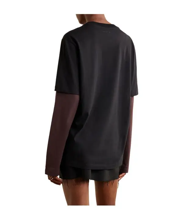 COURREGES Logo-embroidered Cotton-jersey T-shirt