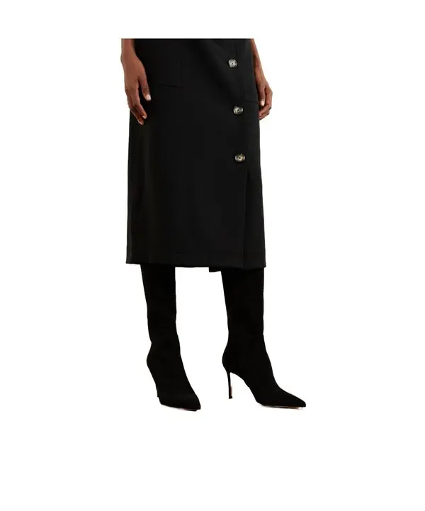 GIANVITO ROSSI Solid Suede Knee-high Boots
