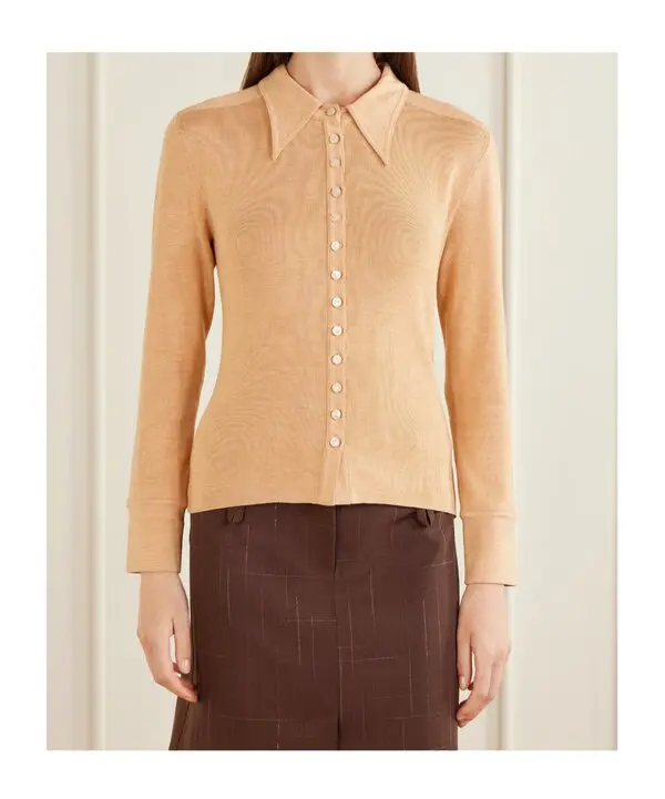 Tory Burch Long-sleeved Knitted Cardigan
