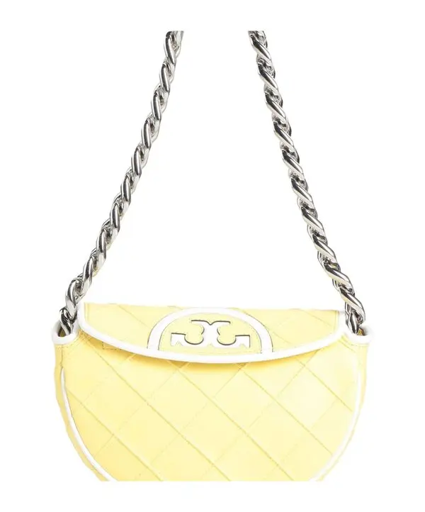 Tory Burch Chain Handle Saddle Bag - Yellow