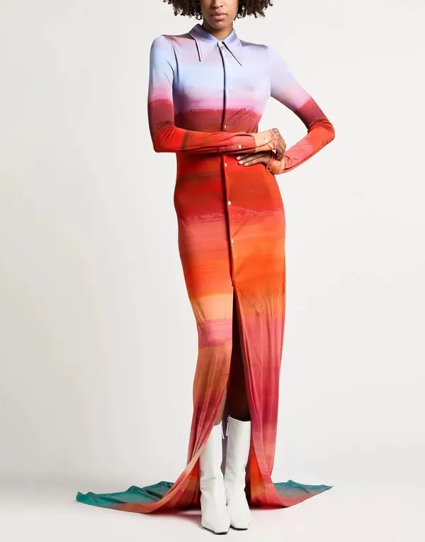 Marni Long Sleeve Shirt Dress