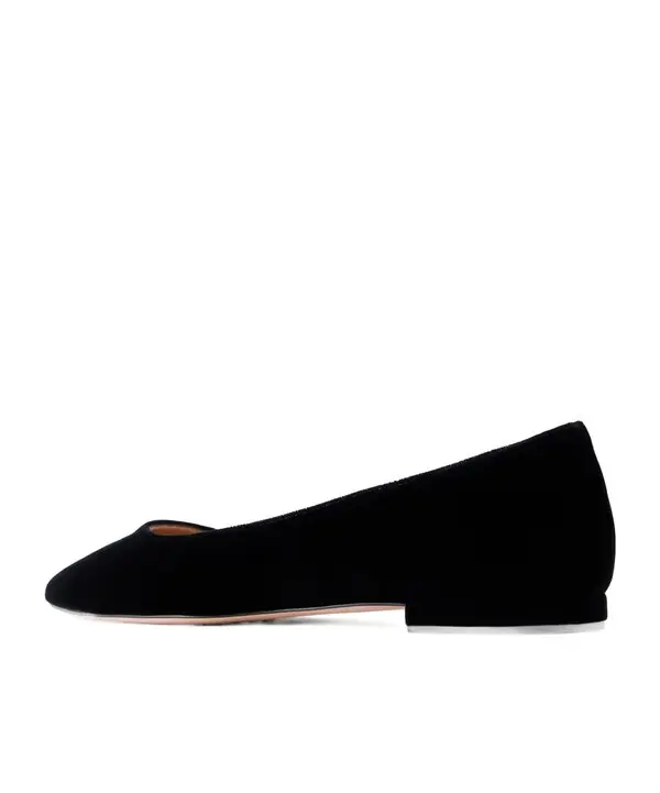 GIANVITO ROSSI Velvet Ballet Flats