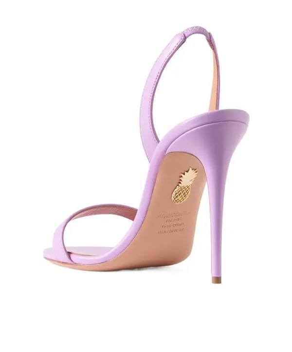 AQUAZZURA Leather Slingback Sandals