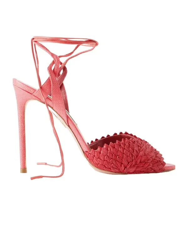 AQUAZZURA Raffia Sandals - No