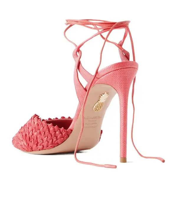 AQUAZZURA Raffia Sandals
