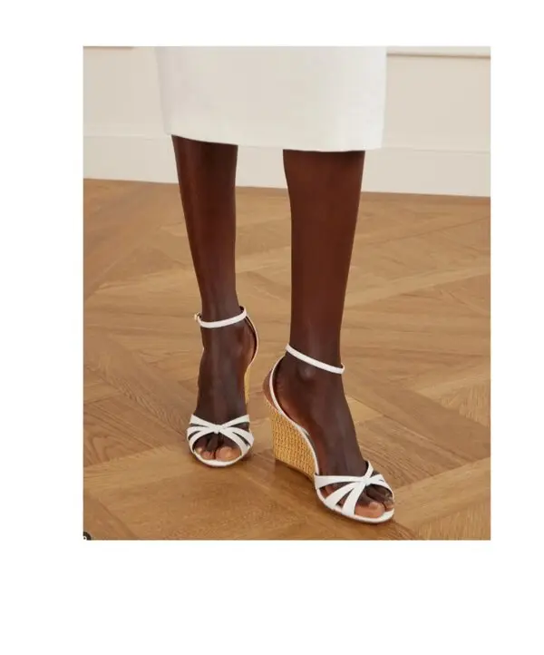 AQUAZZURA Woven Tati Sandals