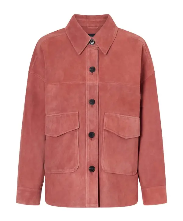 ARMA Kaylee Paneled Suede Jacket - Brown
