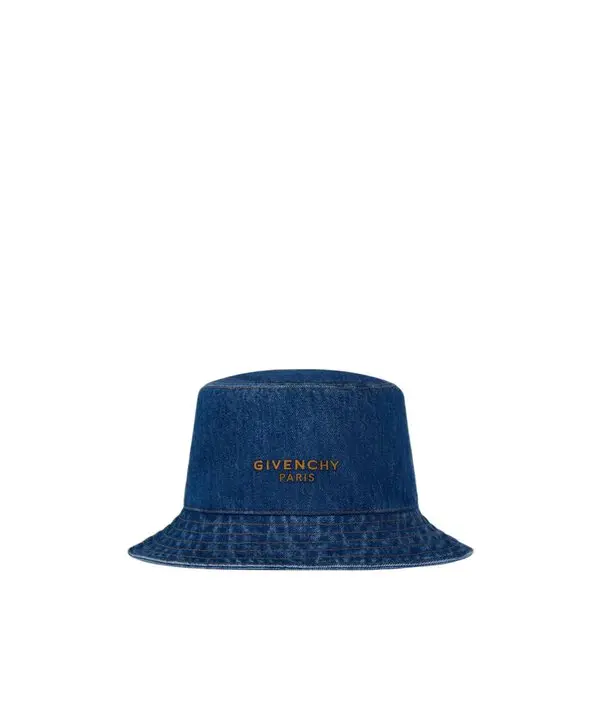 Givenchy Paris Embroidered Denim Bucket Hat