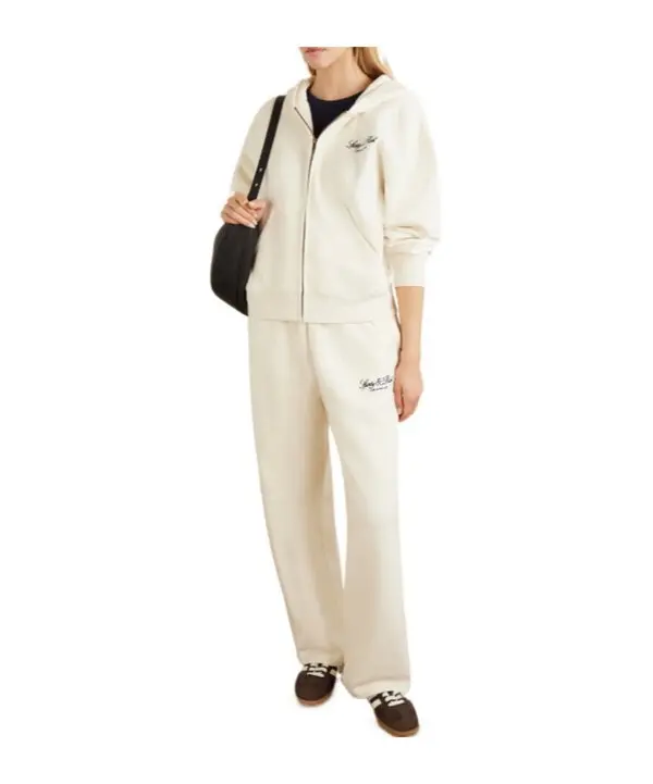 SPORTY  RICH Cotton Loose-fitting Trousers