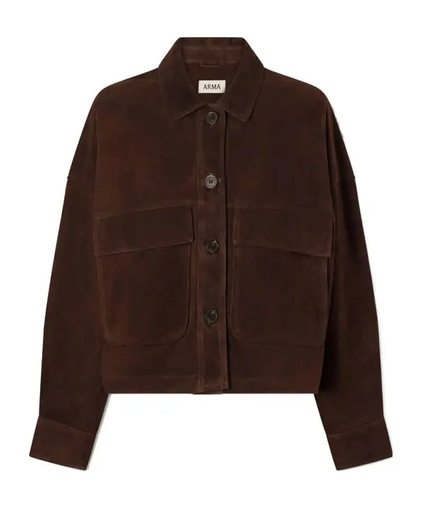 ARMA Suede Jacket - Black