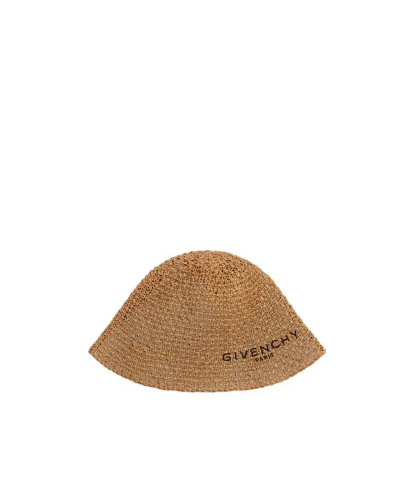 Givenchy Paris Raffia-effect Bucket Hat - Light Brown