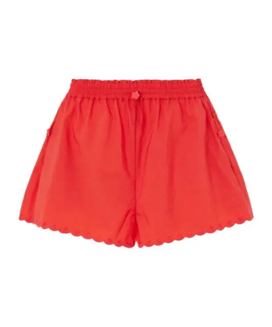 Cecilie Bahnsen Embroidered Shorts - Red