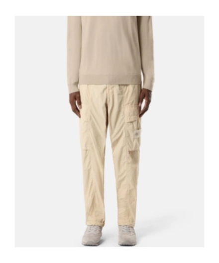 Stone Island Loose-fit Cargo Trousers With Snap Pockets